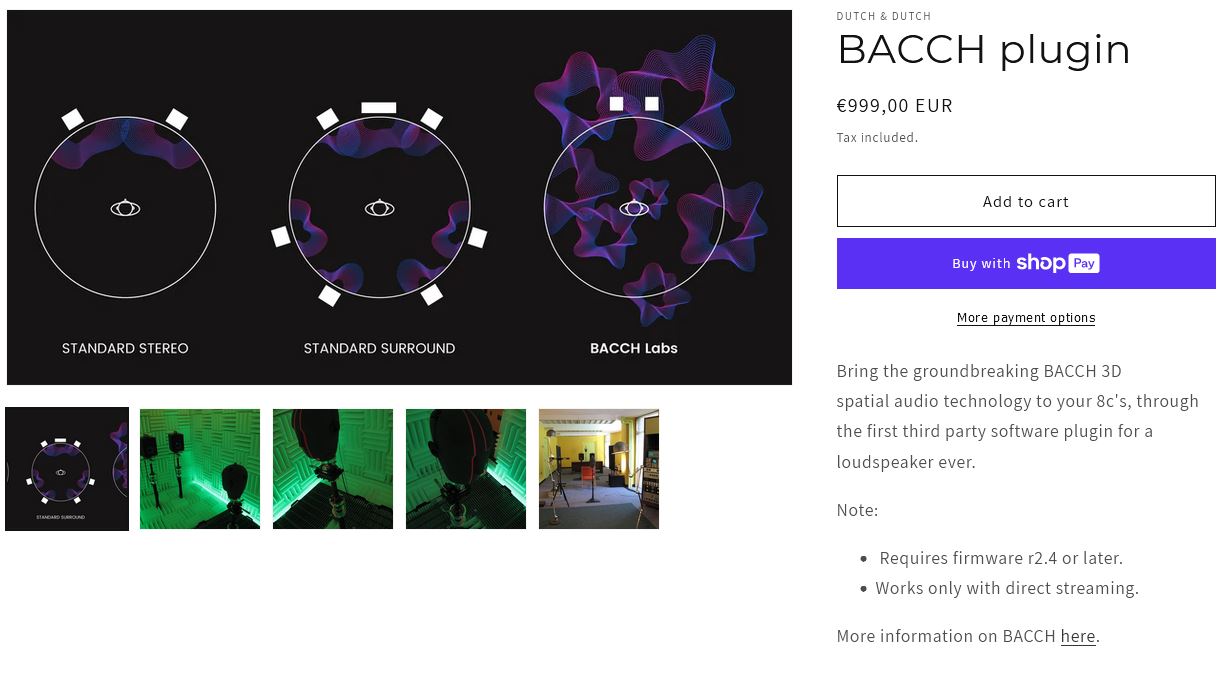 BACCH inside your Dutch & Dutch 8c! Dutch & Dutch announce big firmware ...